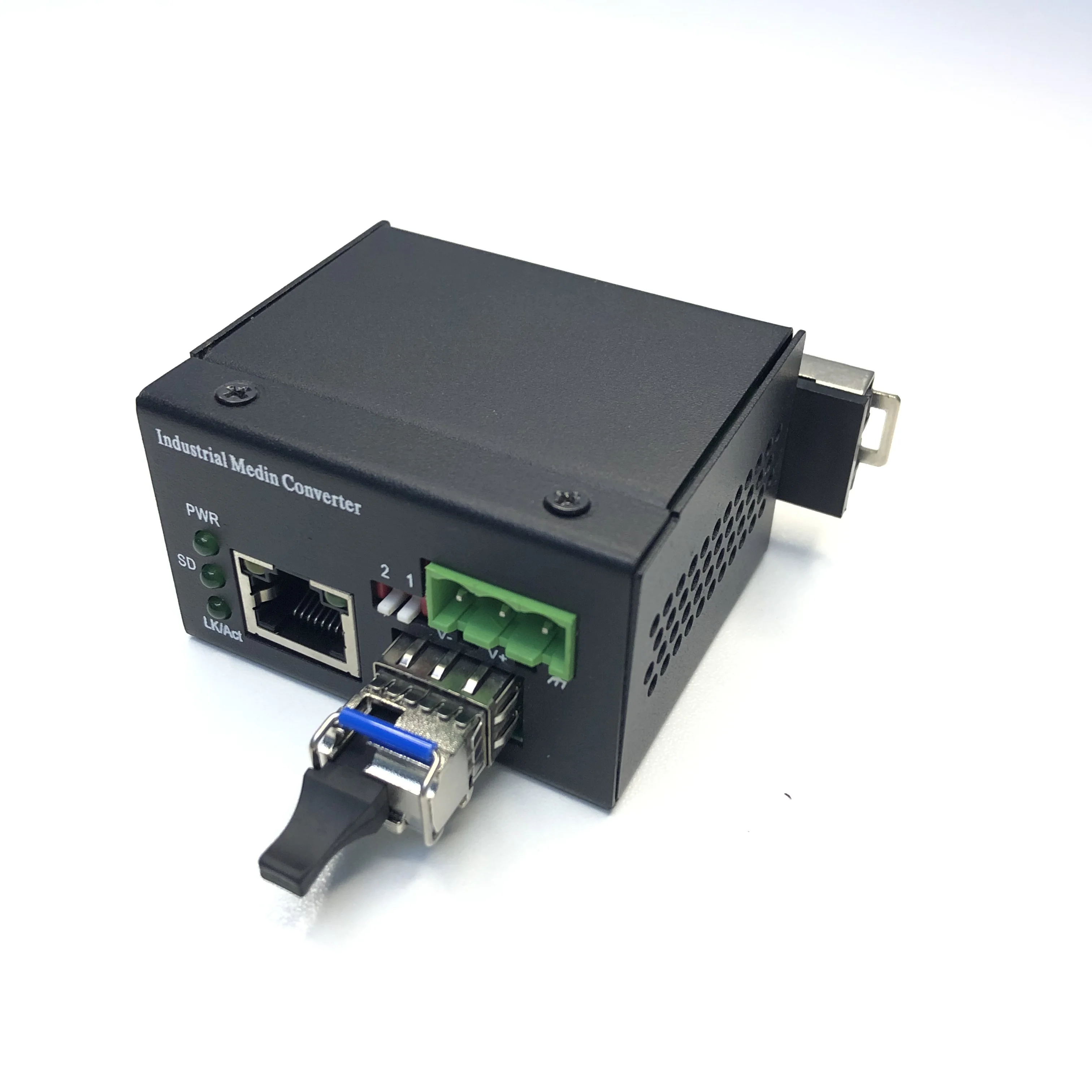 Small Type Ies 1-2 Port Network Gigabit Industrial Ethernet Switch ...