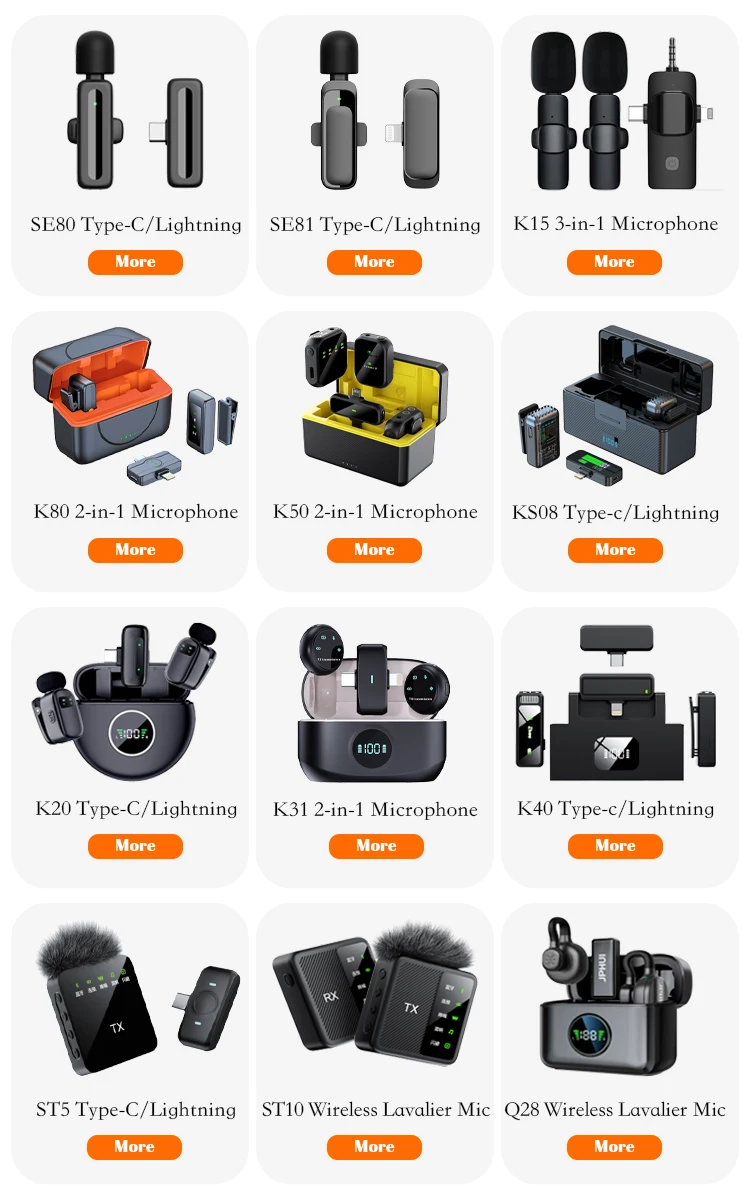 Wireless Mic for IPhone/Android/Camera, Wireless Lavalier Microphone ...