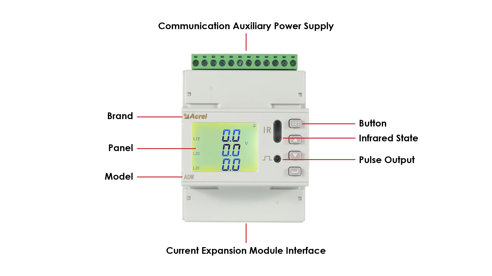 Acrel ADW210-D16-4S 4G/Wifi/GPRS Multi Loop/Channel IOT Wireless Mqtt ...