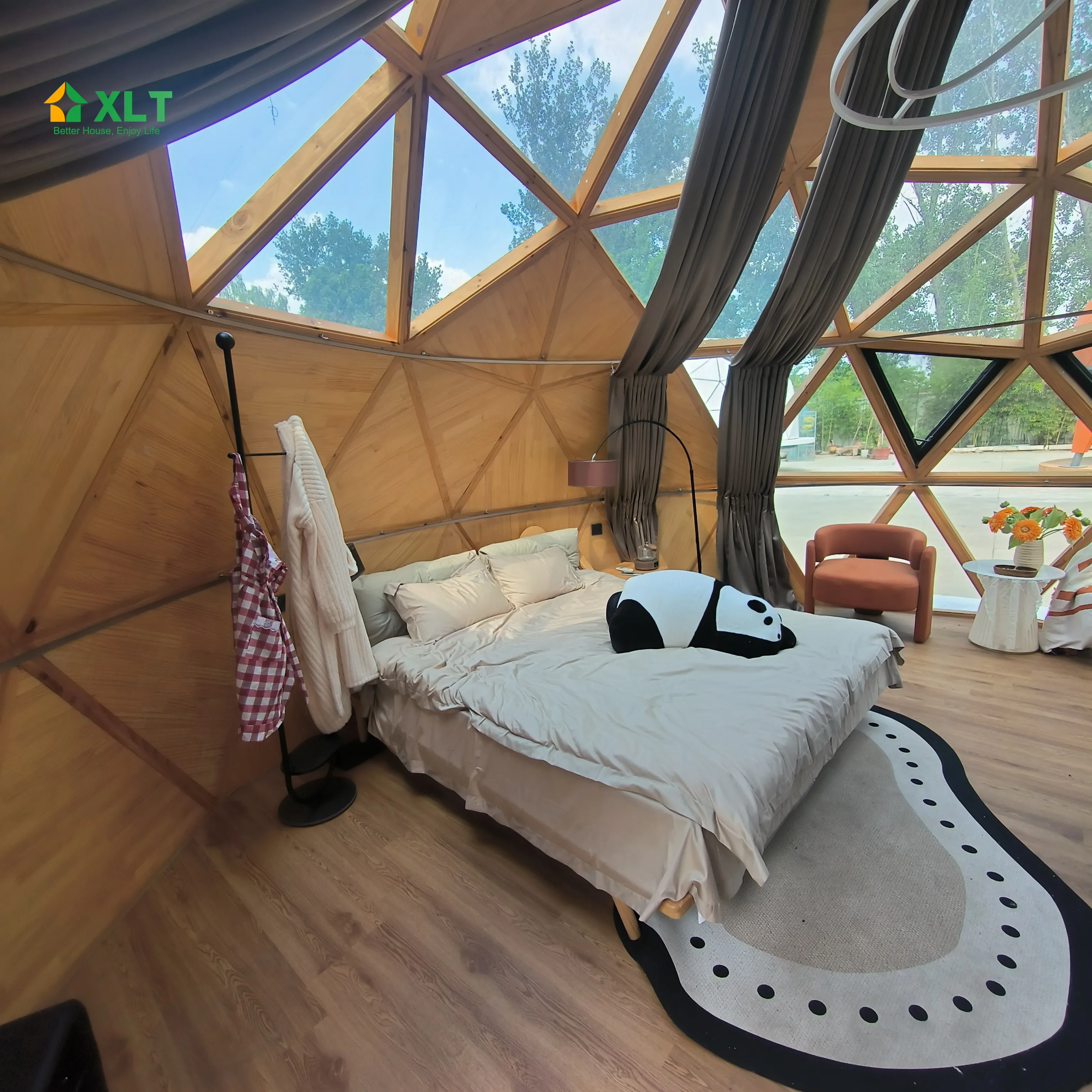 Prefab 6m Glamping Star Capsule Dome House Camping Igloo Tent| Alibaba.com