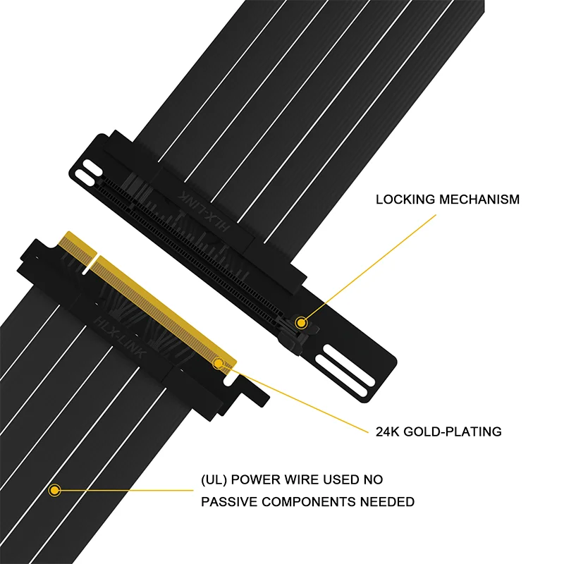 Pci-e Vertical White Bracket Pcie 3.0 X4 To X16 Graphics Card Vertical ...