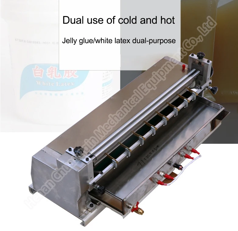 Cold Glue Spreading Applicator Table Top Hot Glue Machine Paper Sheet ...