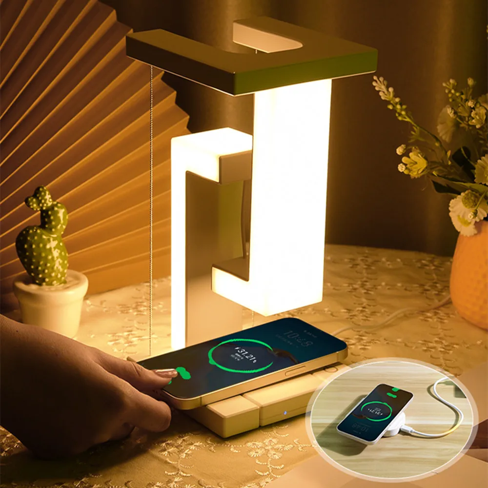 Anti Gravity Magnetic Levitation Table Lamp - Modern LED Desk Light for ...