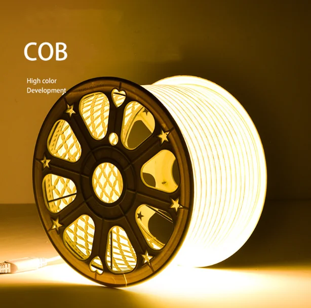 Ip65 High Brightness 100meter Waterproof Ip65 Cob Strip 288led 220v ...