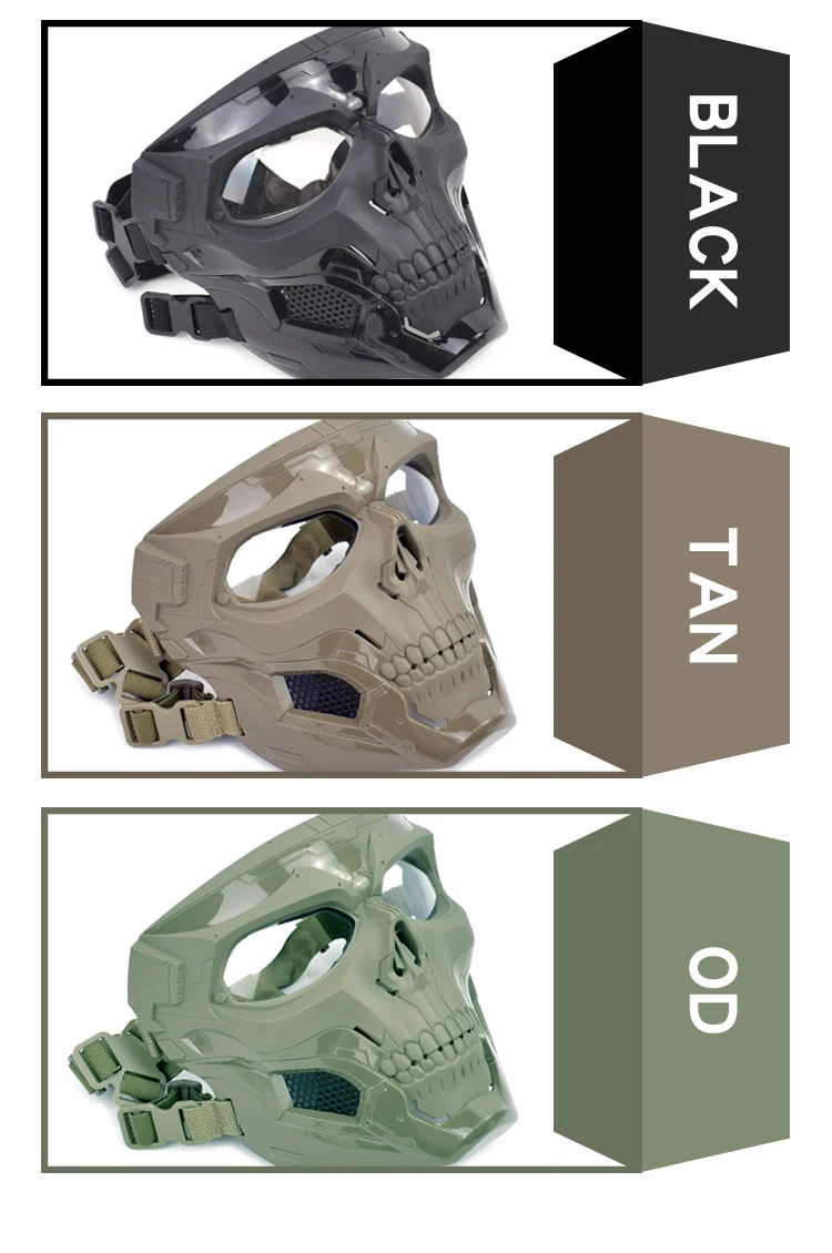 Actionunion Skeleton Ghost Mask Messenger Full Face Tactical Protective ...