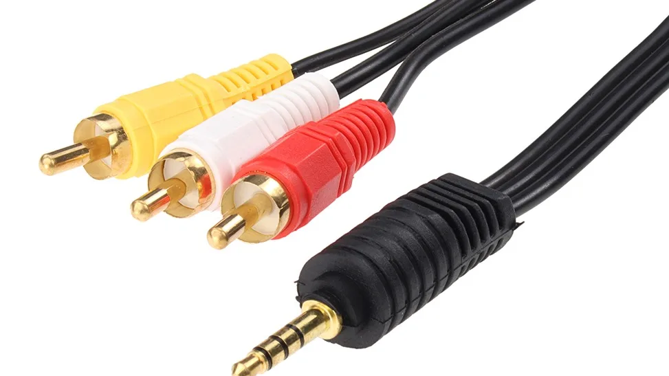 High Quality 1.5m Av Cable 3.5mm Male Jack To 3 Rca Male Audio Video ...