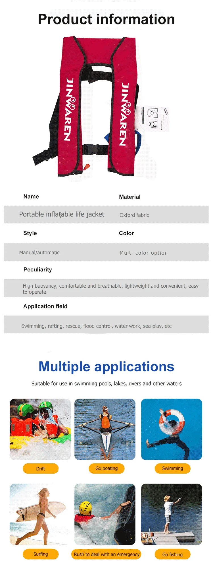 Wholesale Waterproof Colorful Adult Personalized Life Vest Swimming ...