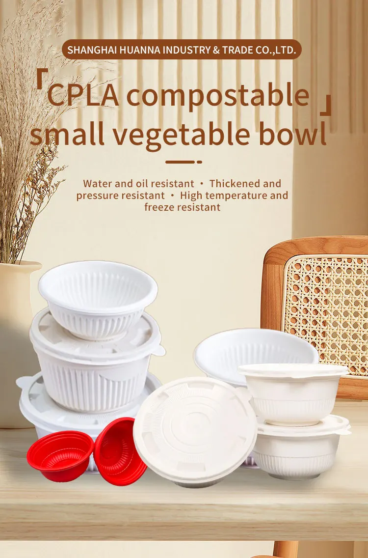 Custom Print Logo Eco Friendly Compostable Tableware CPLA Food ...