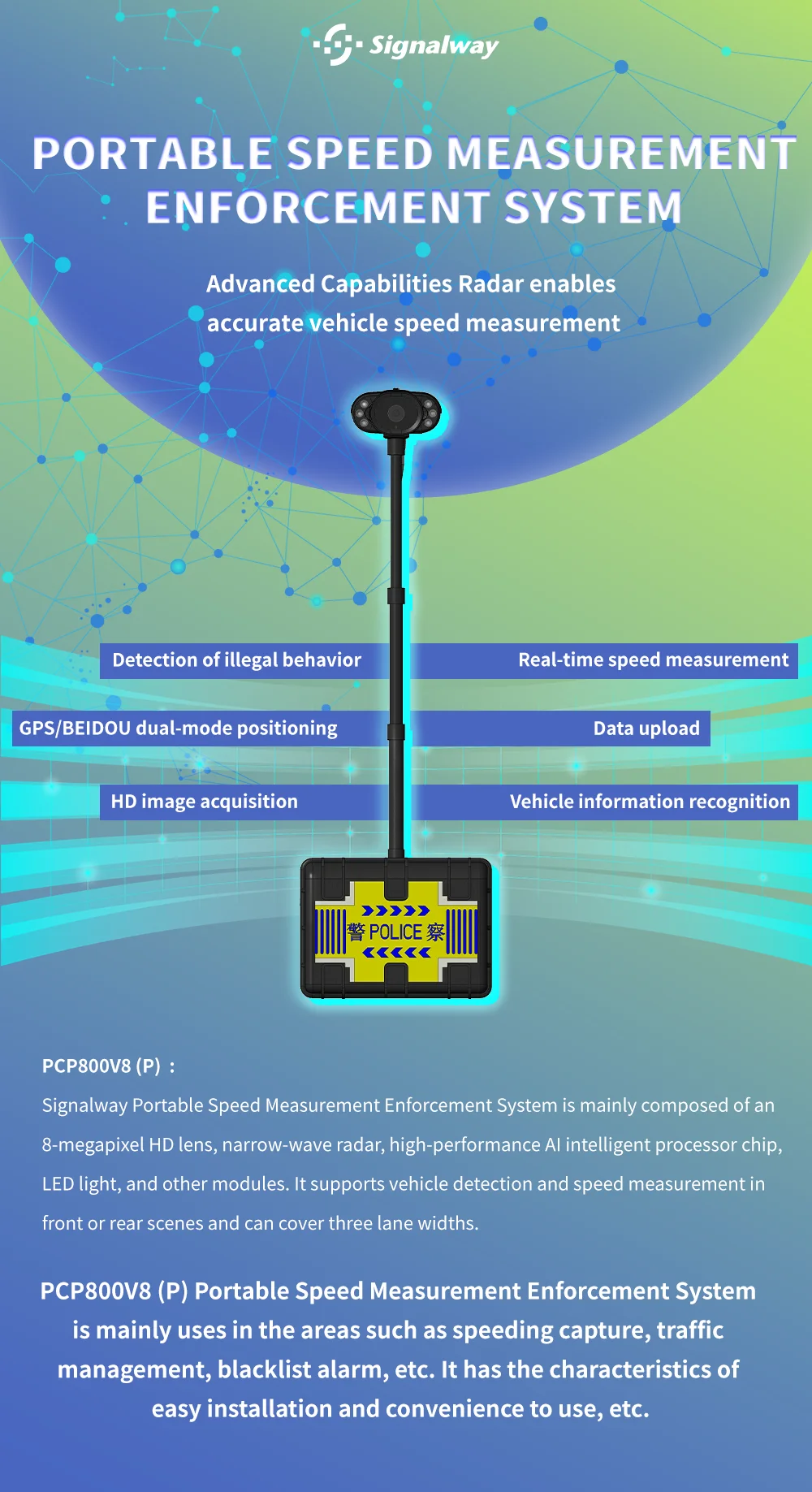 Signalway Speed Identification System Traffic Speed Limit Tracking ...
