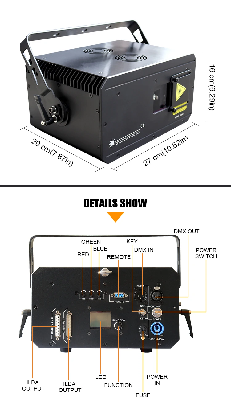5w Laser Show Projector 25k Rgb Animation Disco Dj Mini Laser Light 3d ...