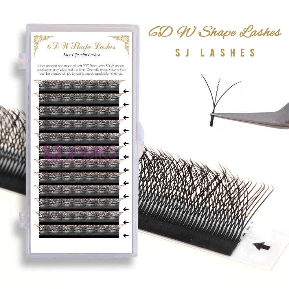 Volume Eyelash W V Yy Shape Extension Individual False Eyelashes 3d 4d ...