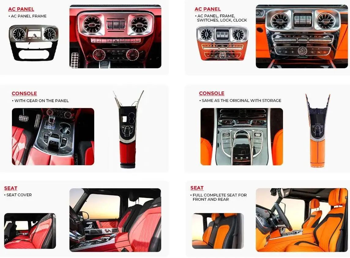 2024 Luxury Interior Upgrade Kit for Mercedes-Benz G Class