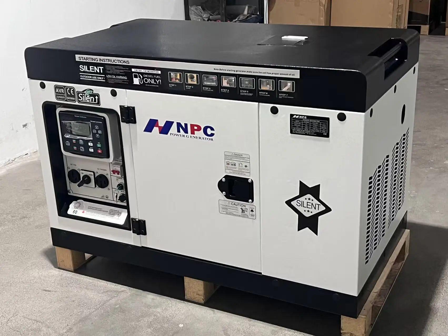 Alibaba.com: NPC 3kw 178f Engine Diesel Generator with Silencer for ...