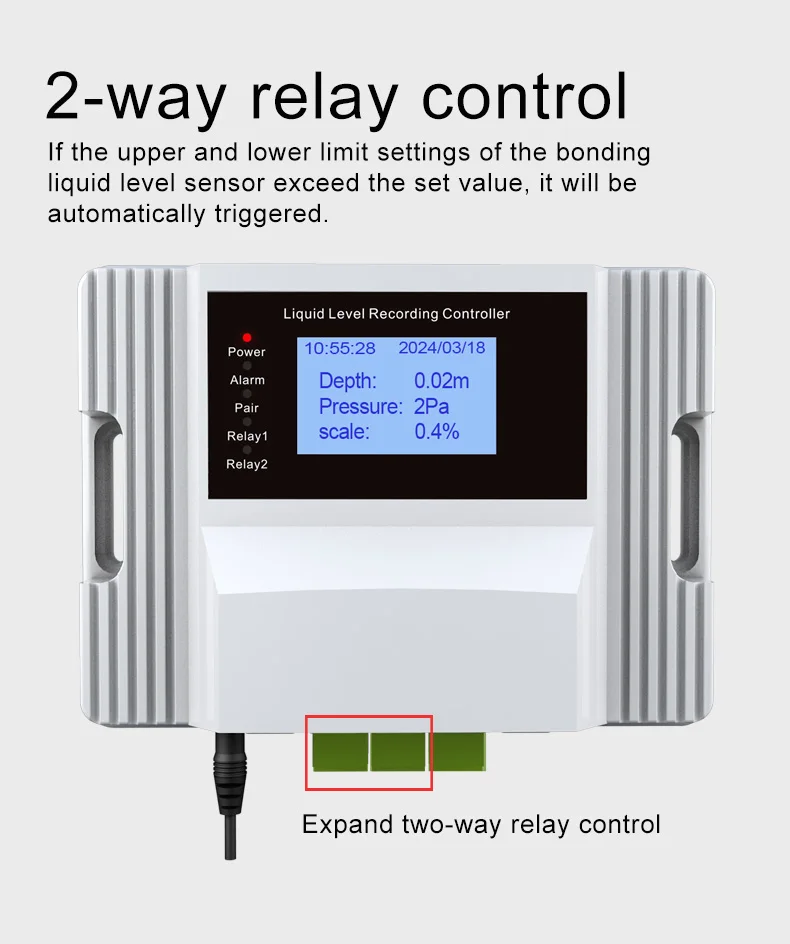 Tuya APP Wifi Water Tank Level Monitoring System with 5M Sensor