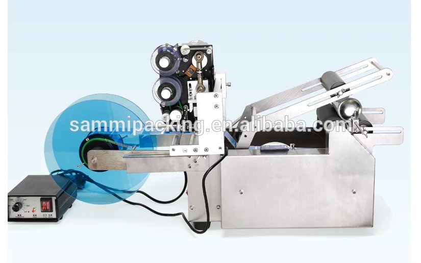High Quality Semi-Automatic Round Bottle Labeling Machine With Date ...