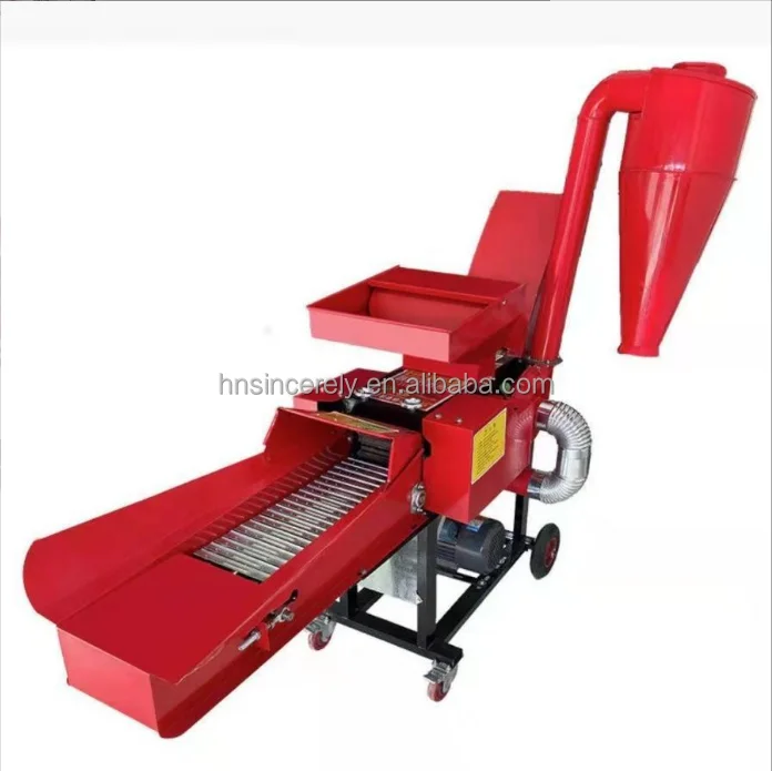 Corn Pulverizer With Cyclone Paddy Straw Cutter Grass Chopper Machine ...