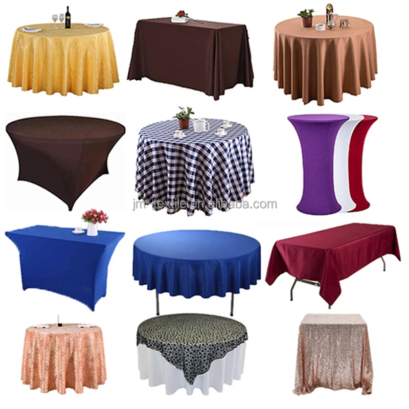 Quality 120 Inch Polyester Round Tablecloths Custom White Party Wedding ...