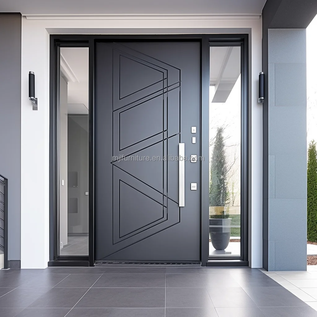 Modern American Design House Entrance Front Pivot Door Large Entrance ...