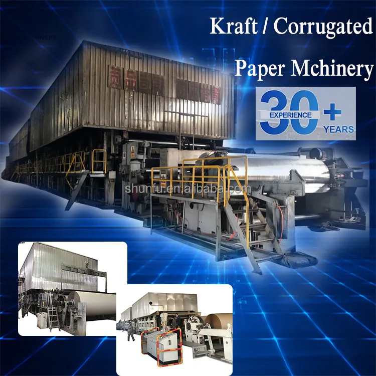 Fully Automatic Kraft Paper Making From Waste Paper / Kraft Bag Making ...