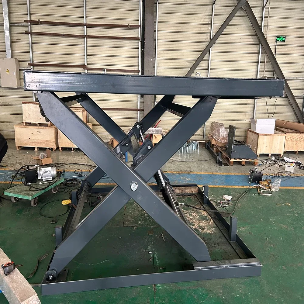 4ton Electric Hydraulic Scissor Dock Leveler Lift Table Platform Fixed ...