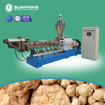 Sunpring Soya Chunks Machines Soya Protein Extruded Soya Chunk Product ...