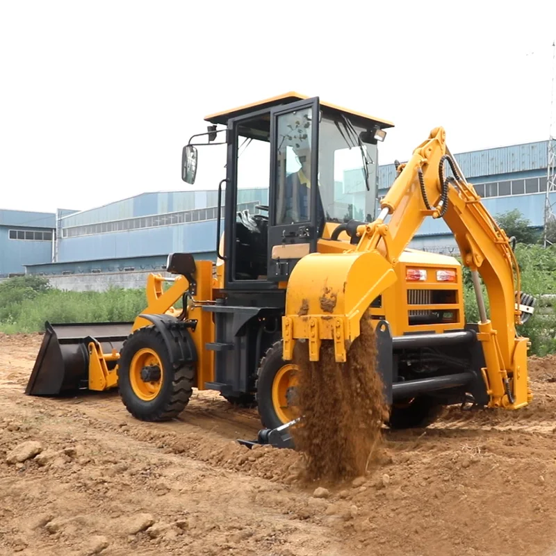 New 2024 Articulated Tractor Backhoe Loader 4x4 - Eco-Friendly ...