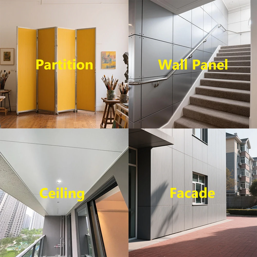 1.22m X 2.44m 9mm Thick Villa Interior Wall Panels with Surface ...