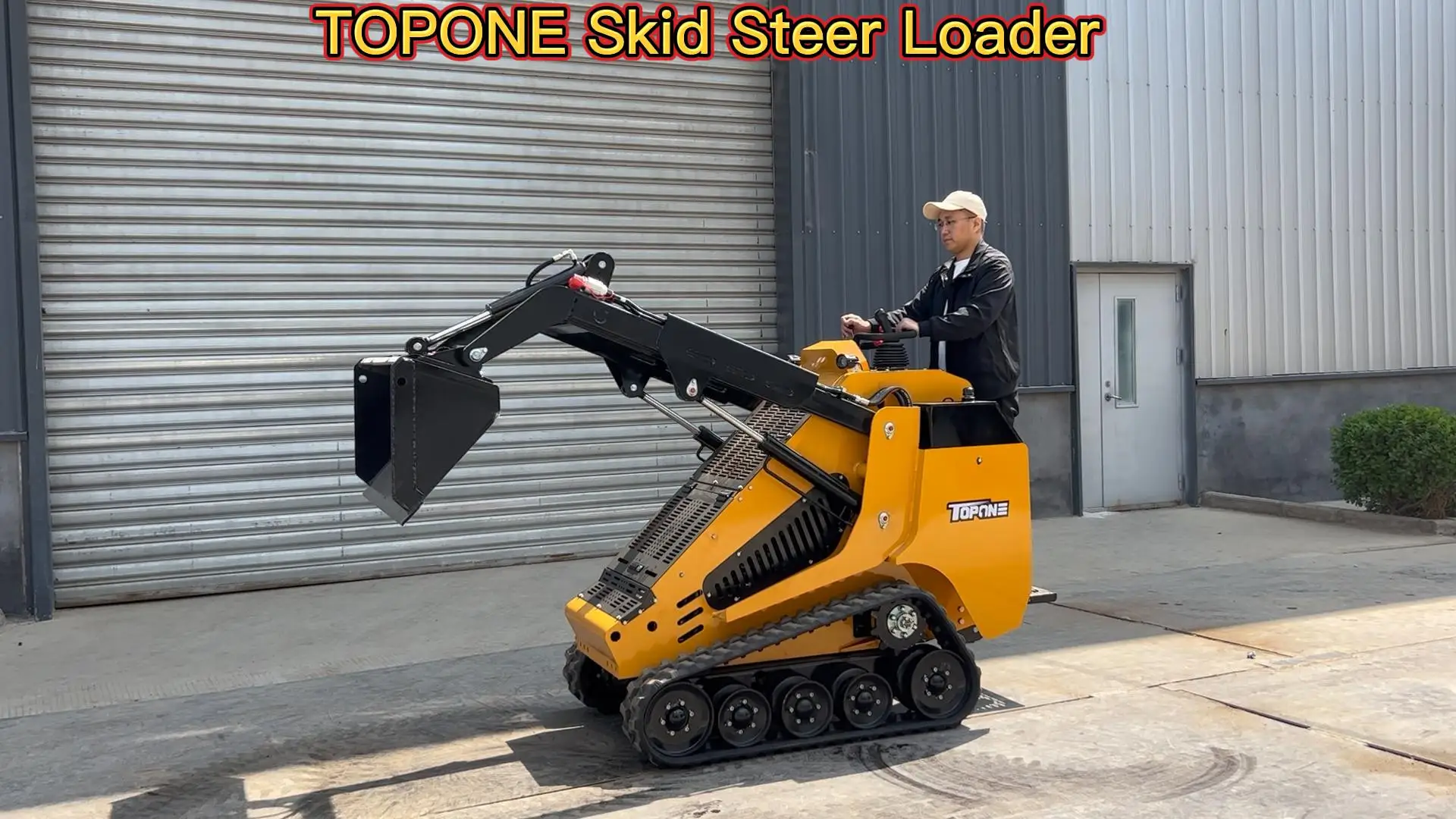 Chinese Compact Mini Skid Loaders Crawler Travel Diesel Loader Tracked ...