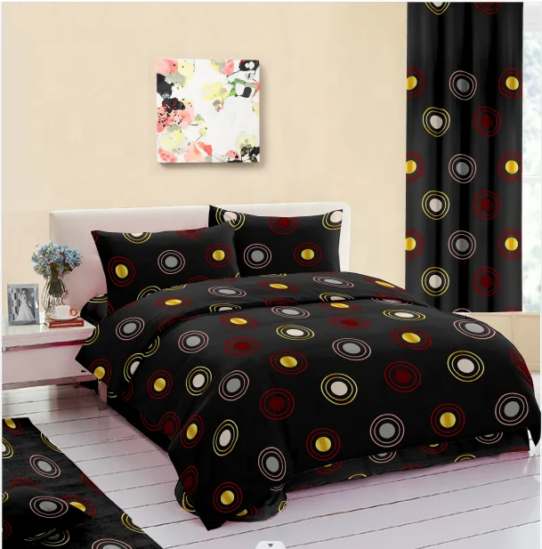 Wholesale Home Textile Floral Brushed Woven 80gsm Printed Microfiber ...