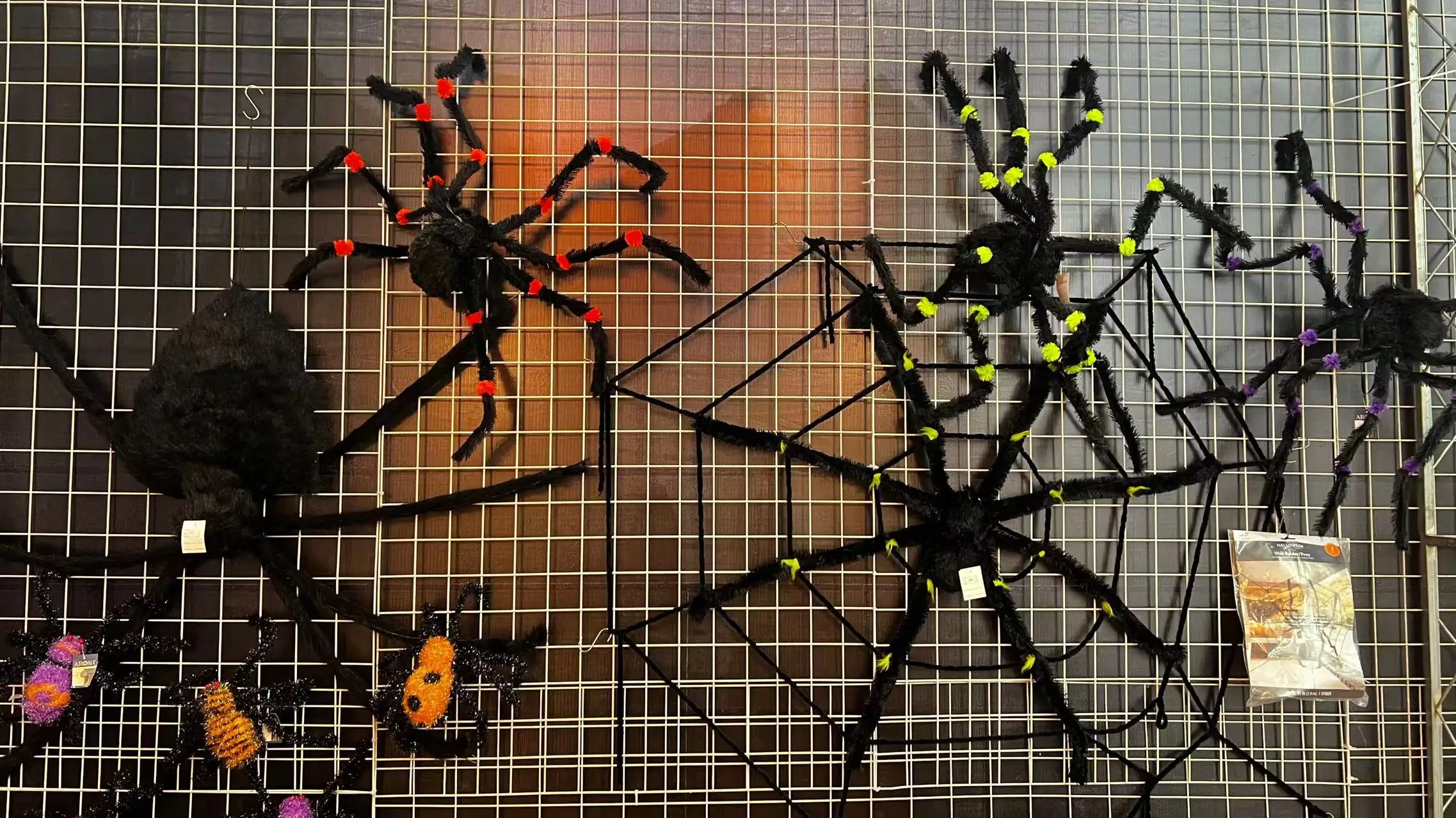 50 Inch Halloween Giant Spider Scary Big Spider Halloween Outdoor Yard ...