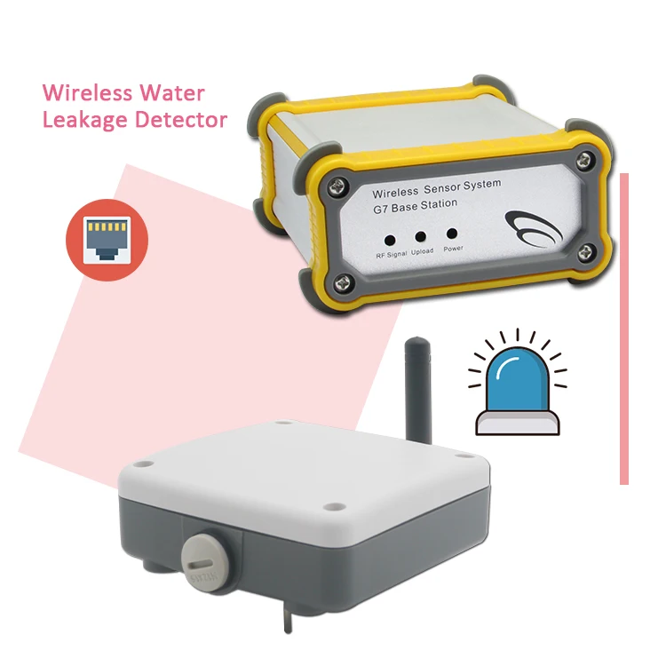 Wireless Water Leakage detection with LED Wireless Water Leak Detector ...