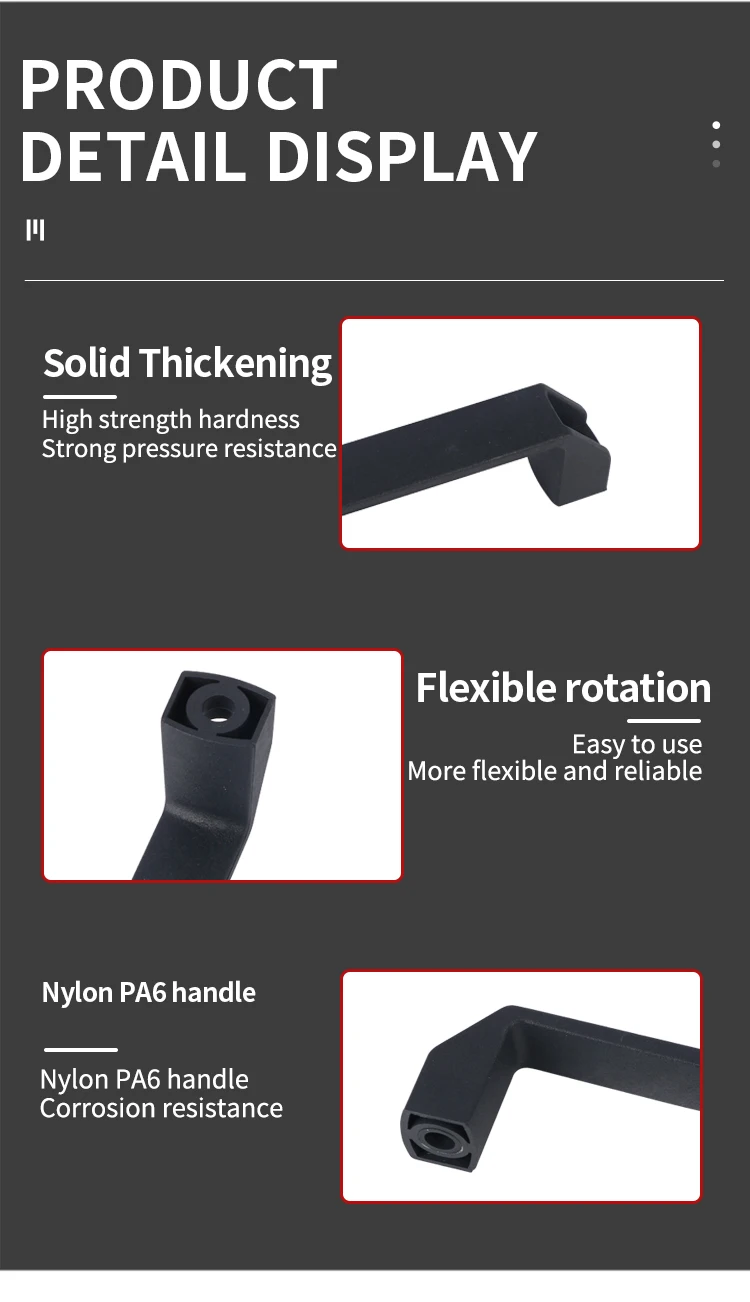 Mechanical Plastic Handle Industrial Plastic Square Door Handle Printer ...