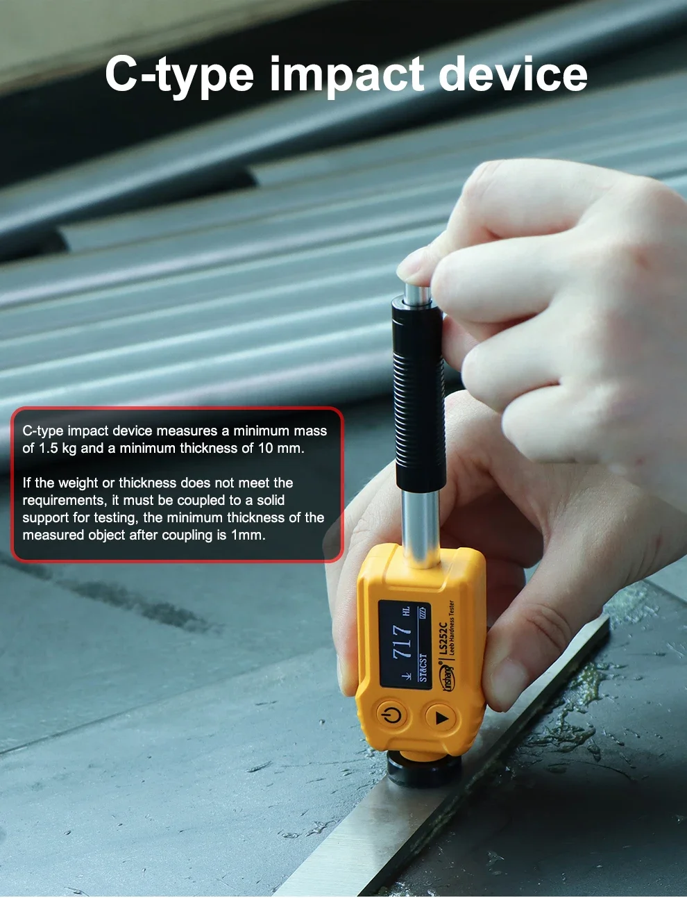 Ls252c Precise Leeb Hardness Tester Sclerometer Testing Machine - Buy ...