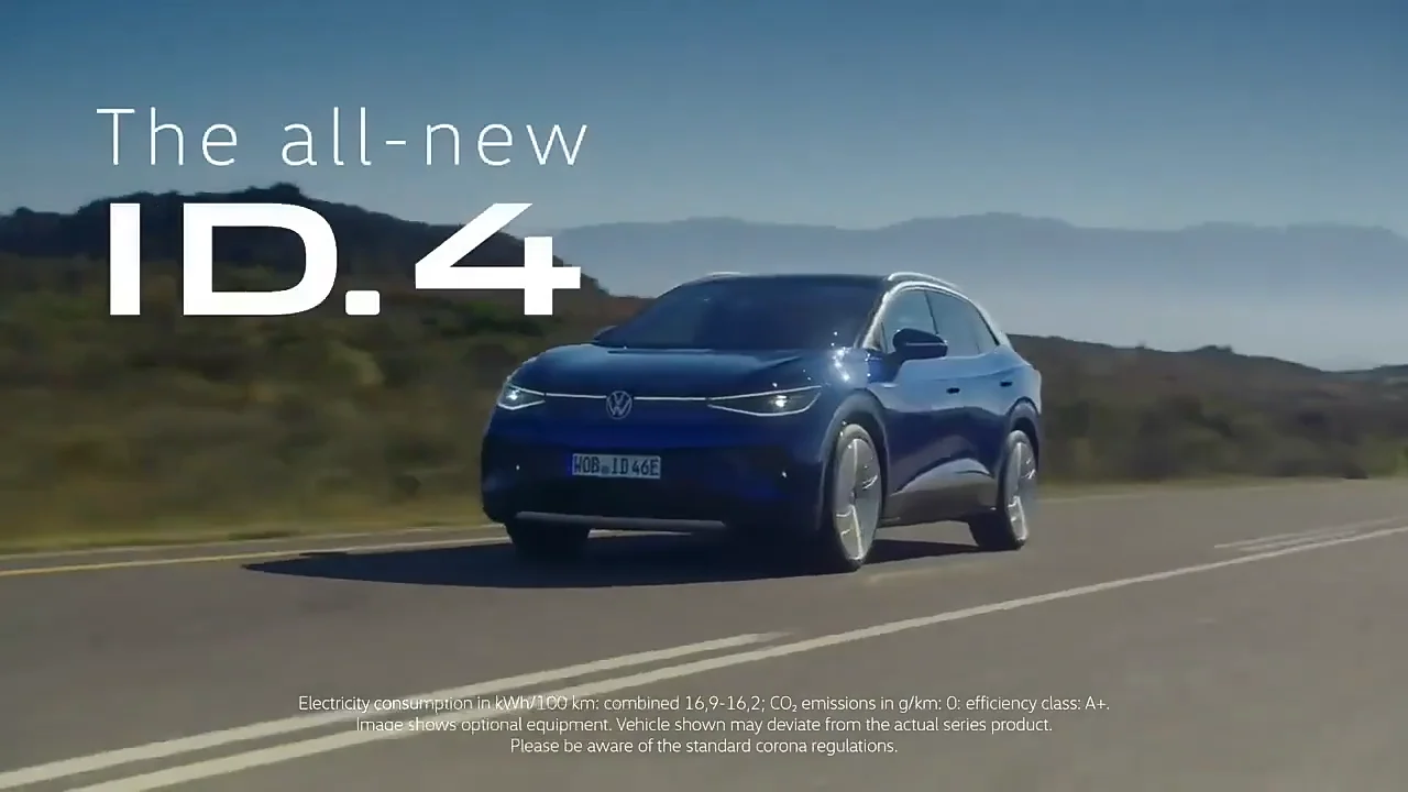 Long Endurance Vw Volkswagen Id4 Crozz Large Battery Capacity Ev Long ...