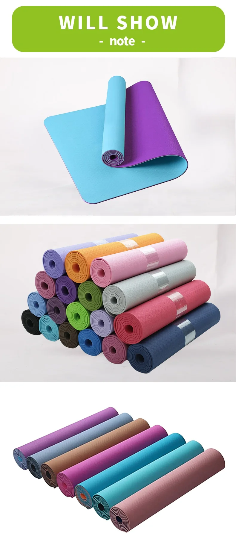 Wholesale Ecofriendly Yoga Mats Logo Custom Fitness Yoga Custom Printed ...