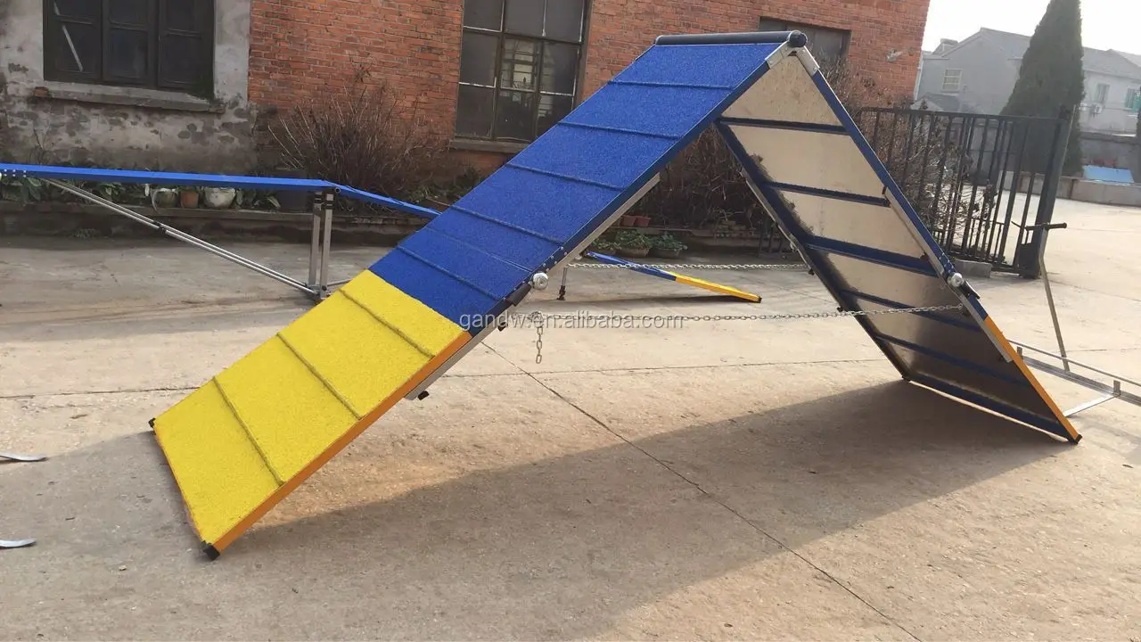Professional Outdoor Dog Agility Equipment A-Frame 7FT Foldable Pet ...
