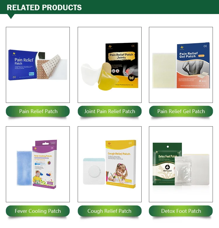Fast Effective Natural Menthol Extraction Pain Relief Patch
