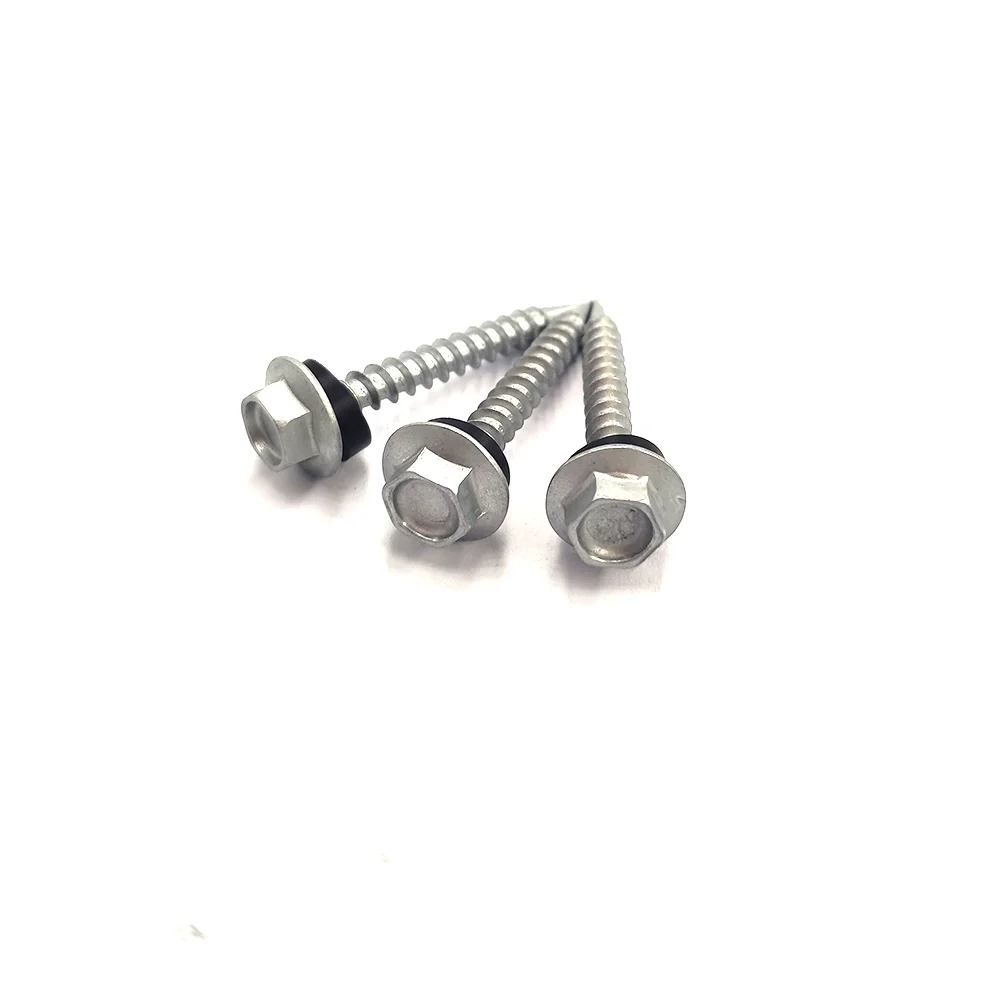 Galvanized Spoon Point Screw Spoon Point Hex Head Screw With Bonded ...