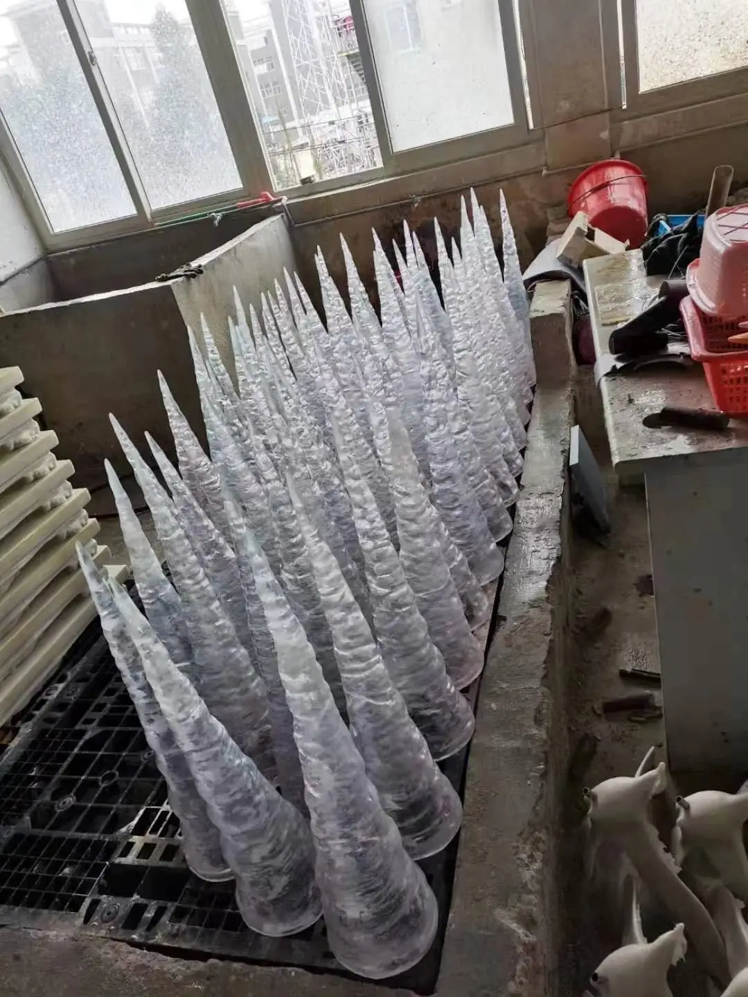 Visual Display Artificial Clear Resin Icicles - Buy Clear Resin Icicles ...