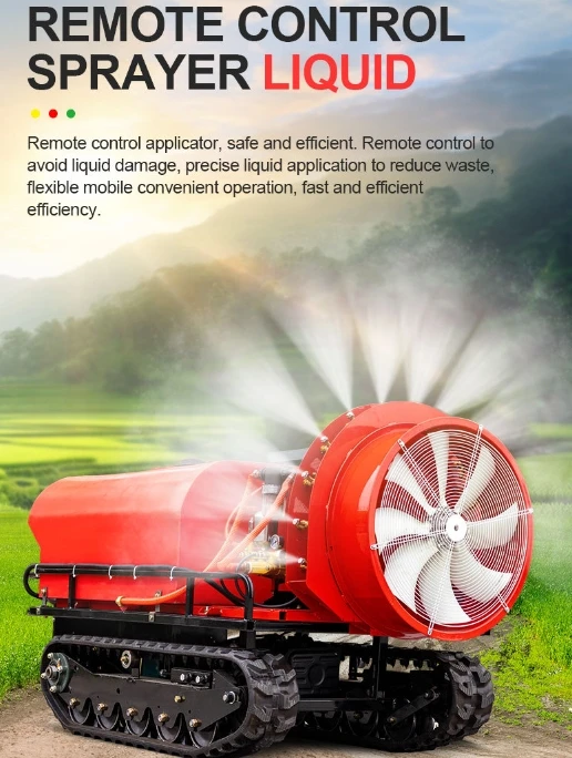 Remote Control Crawler Sprayer for Agriculture Driverless Farmland ...