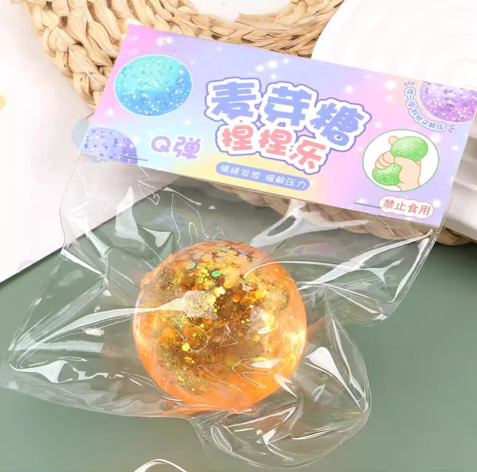 Glitter Maltose Sparkling Malt Sugar Stress Balls Squishy Sensory ...