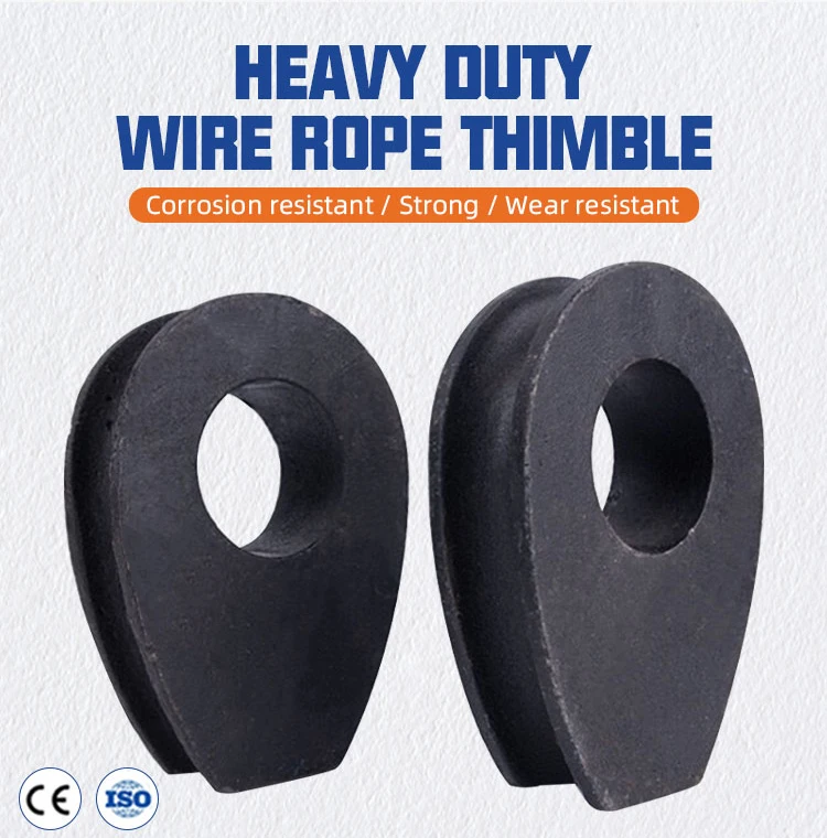 Din3091 Standard Steel Cable Thimble Ductile Iron Malleable Wire Rope ...