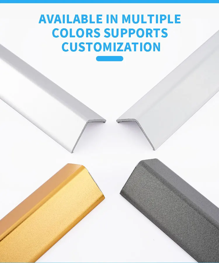 Customized Color Polished Chrome Aluminum Edge Strip Protection Profile ...