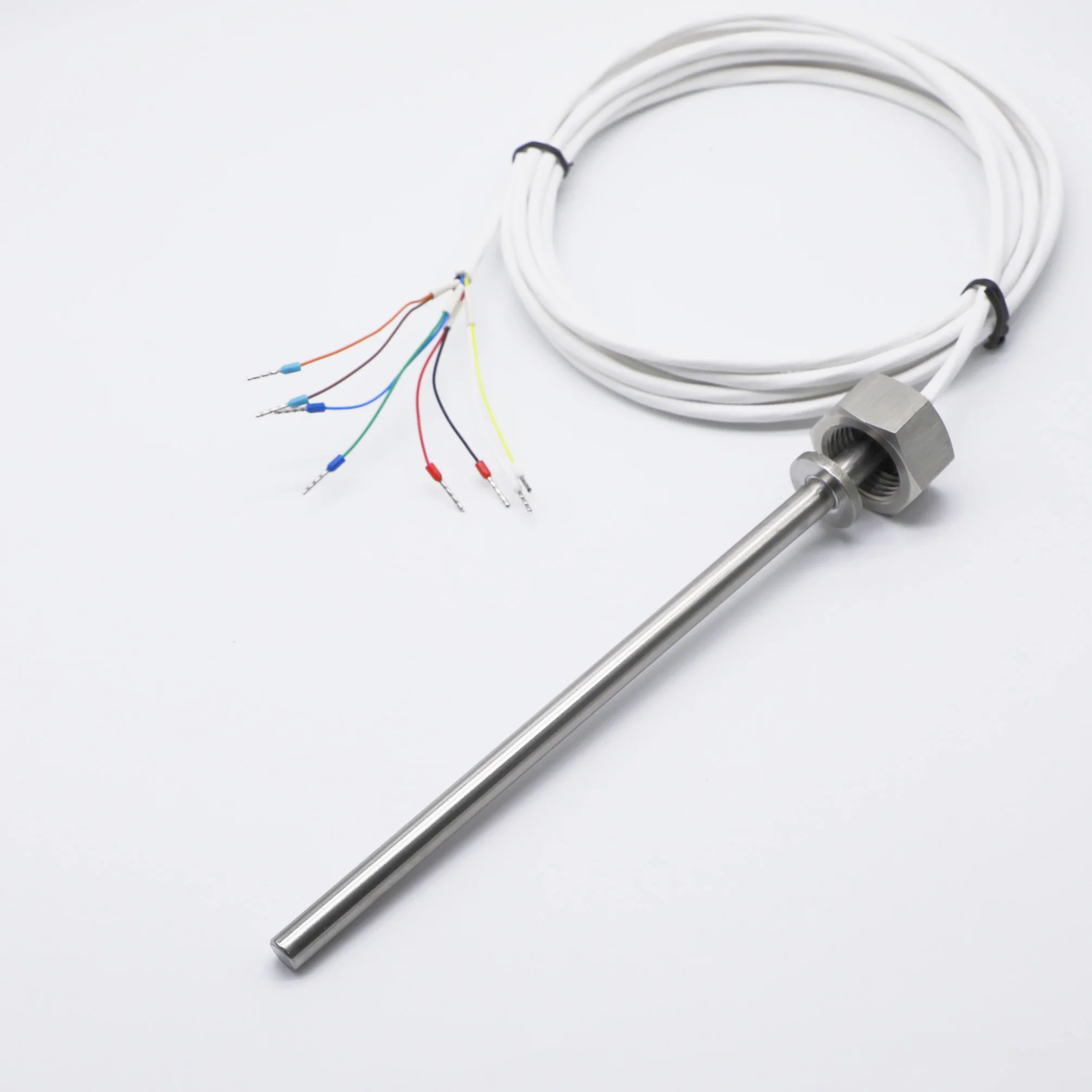 8 Wires Cable Dual PT1000 Temperature Sensor Probe With Free G1/2 Nut ...