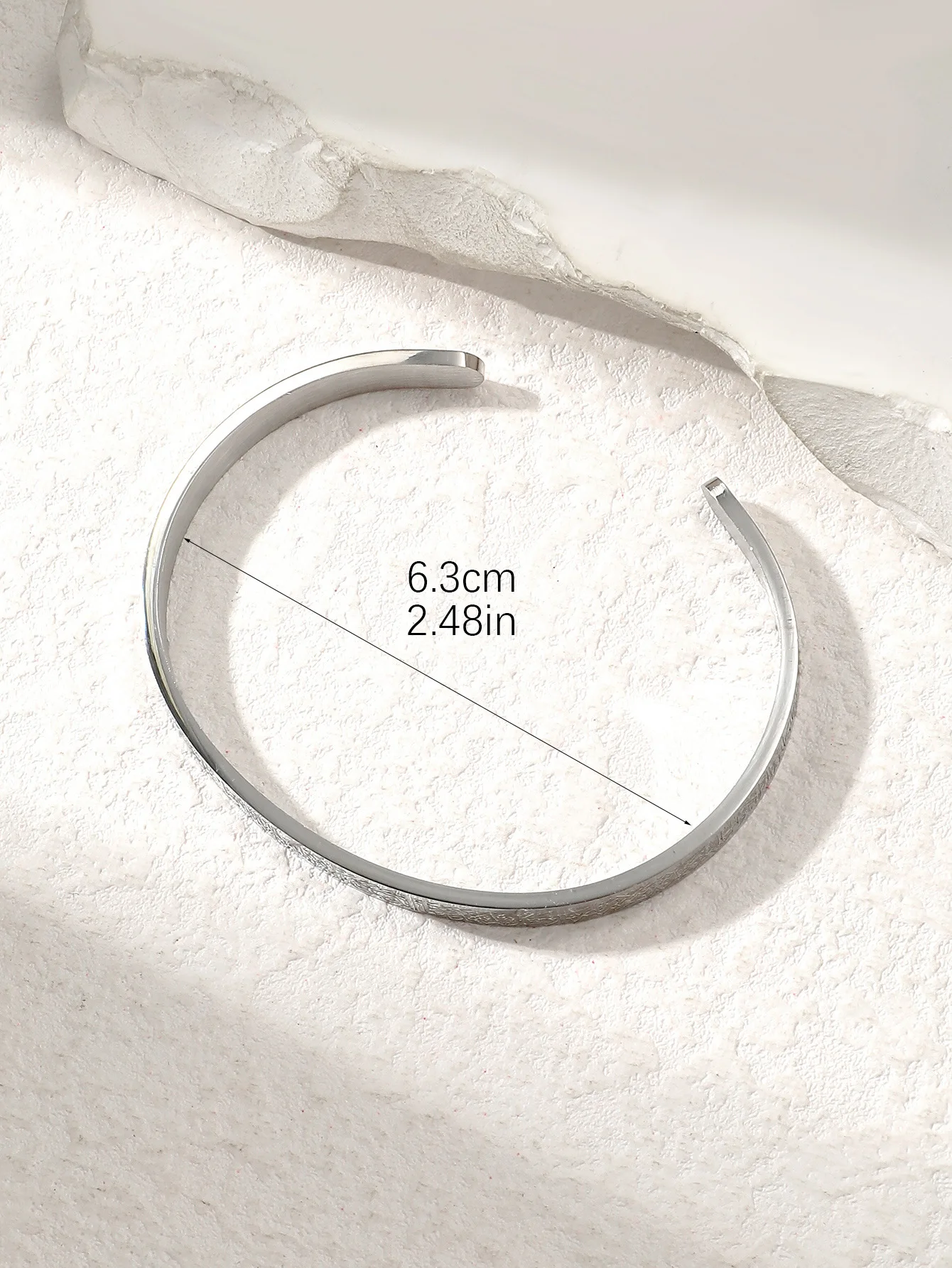 Fashion 6mm Stainless Steel Open Bangles Gold Silver Black Engrave Cuff ...