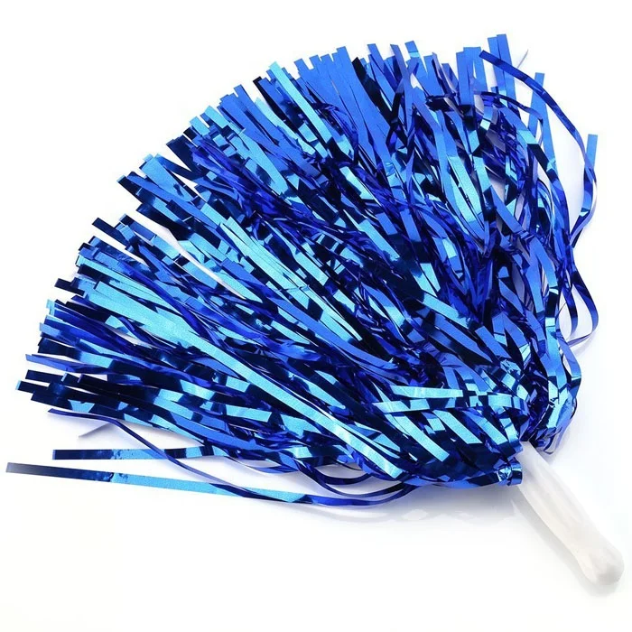 Factory Wholesale Cheer Squad Pompoms Cheerleading Blue White Cheer ...