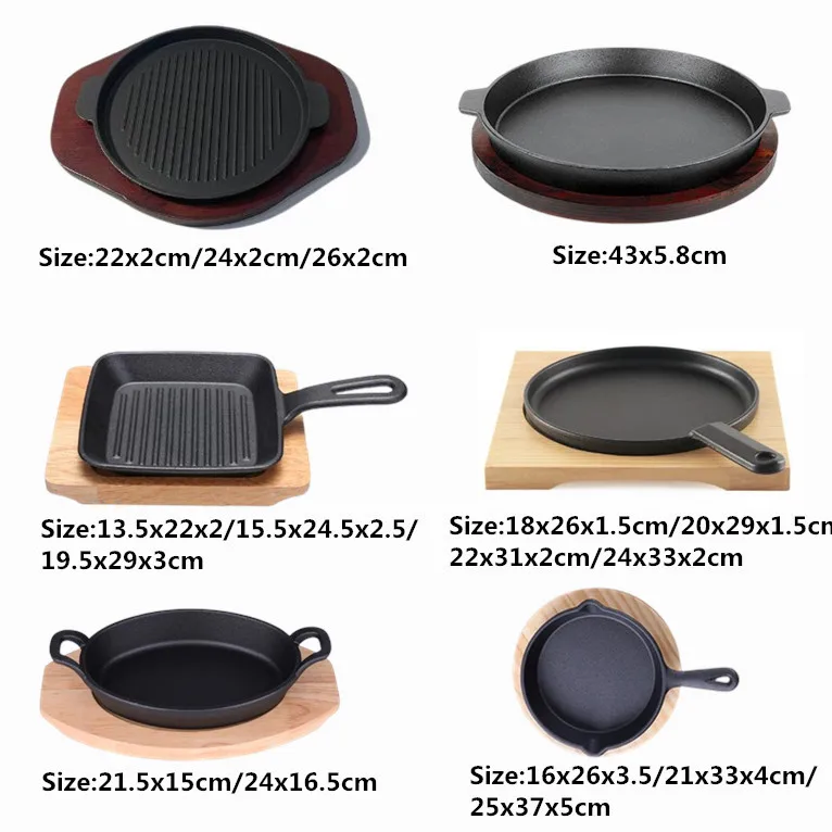 Cast Iron Sizzling Plate - Pre-Seasoned Cooking Excellence