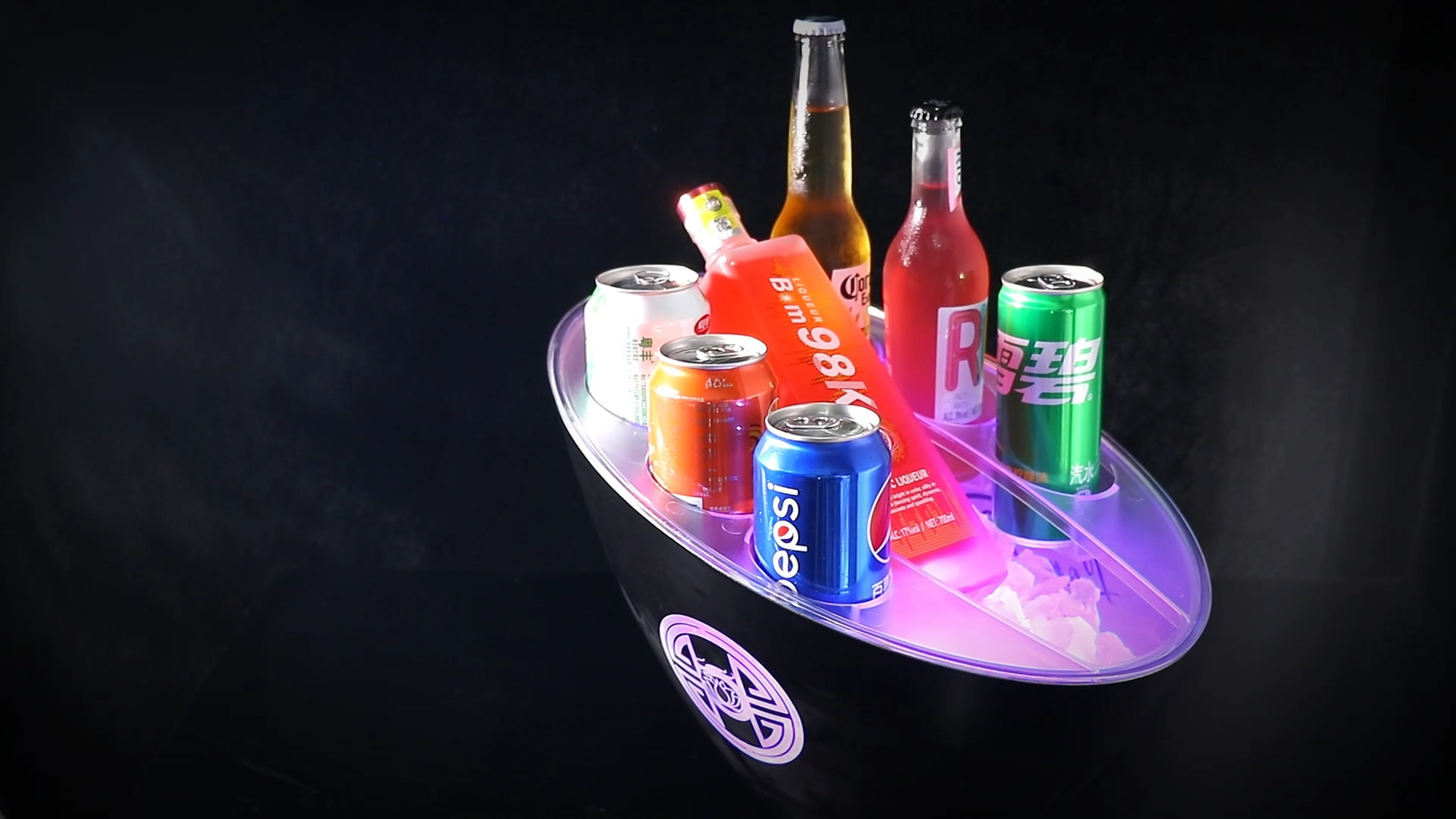 Plastic Led Lighting Ice Bucket Led Clear Ice Bucket Led Ice Bucket For ...