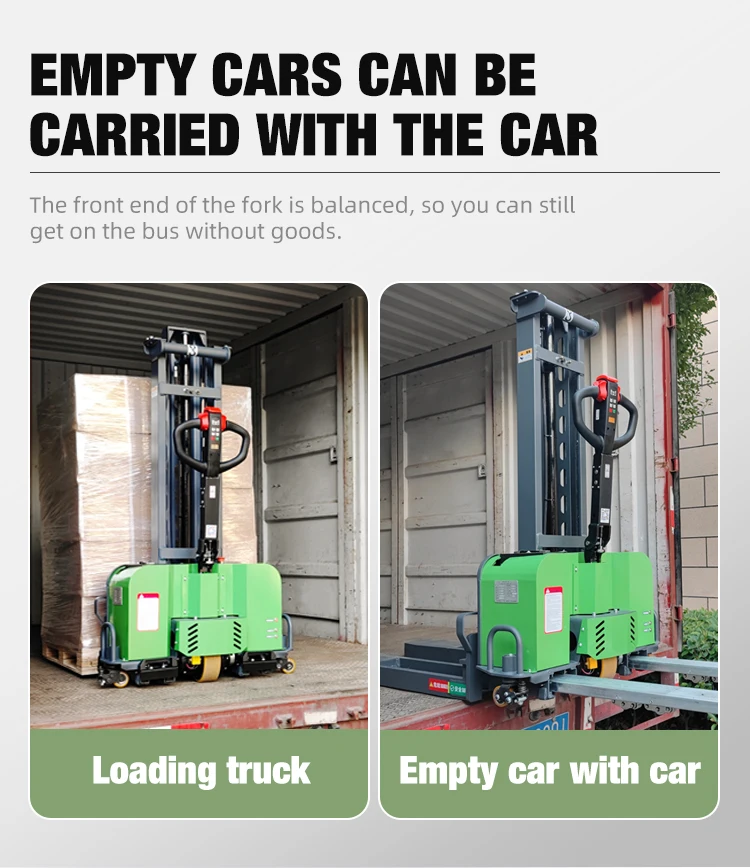 1000kg 1.5ton Self Loading Stacker 1.3m 1.5m Portable Lift Stacker ...