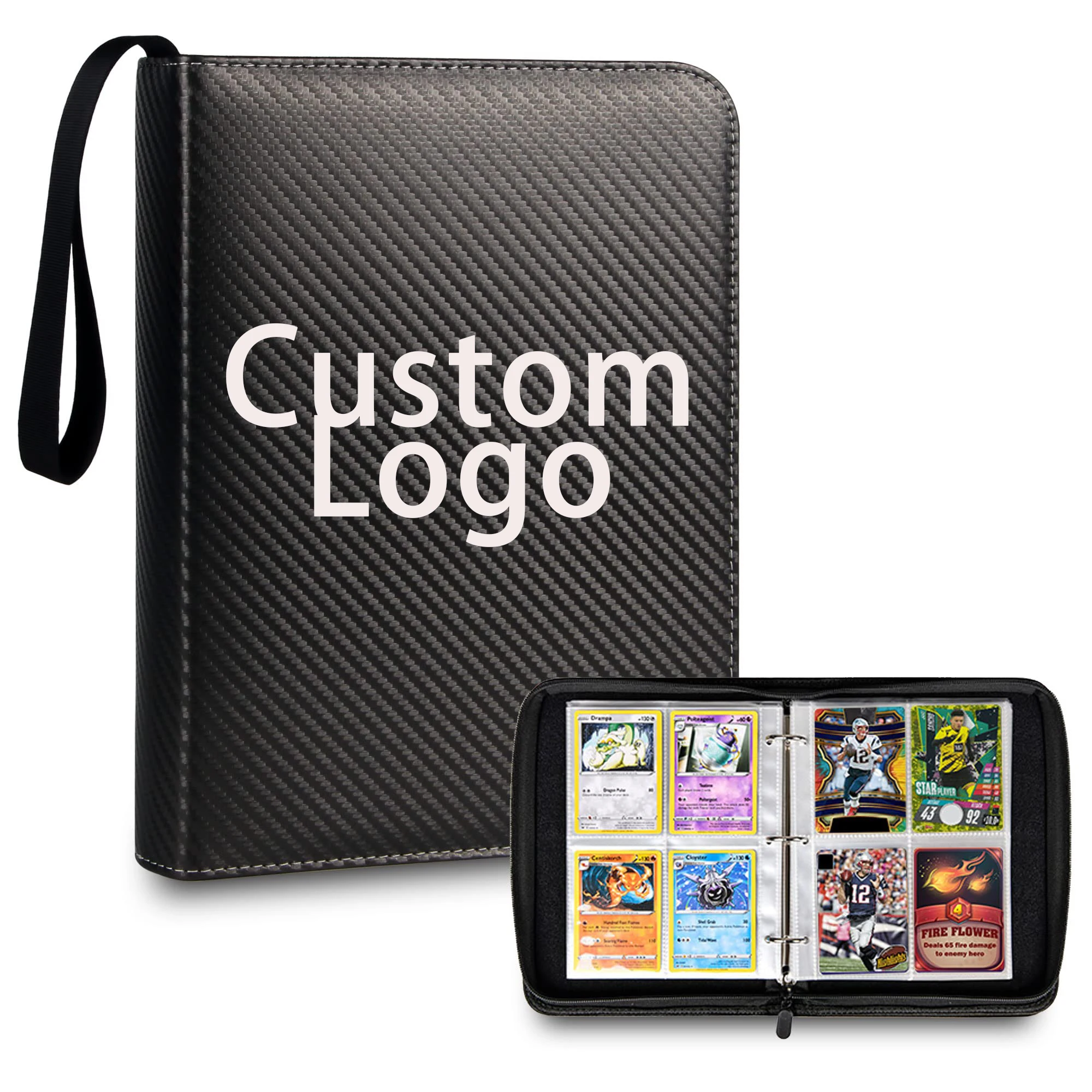 Hot Trading Card Binder for Collector Collection Map Leather Custom ...